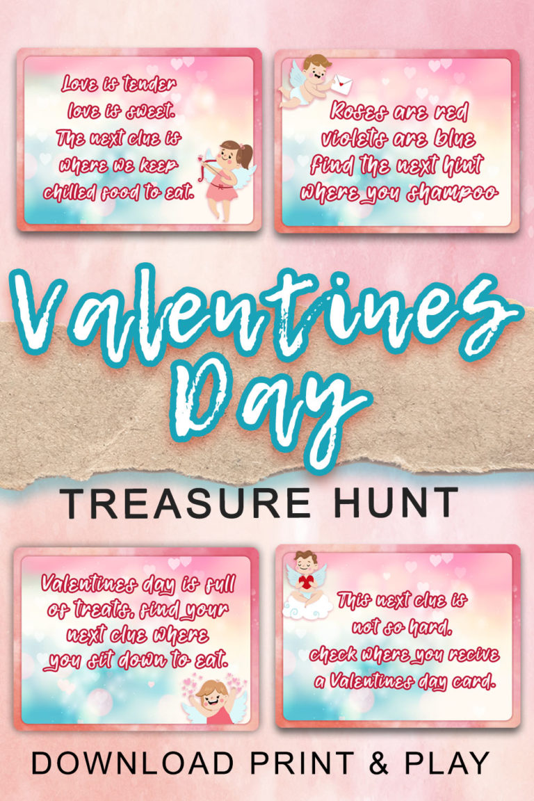 Valentines Day Scavenger Hunt Your Kids Will Go Crazy For - Lock Paper ...