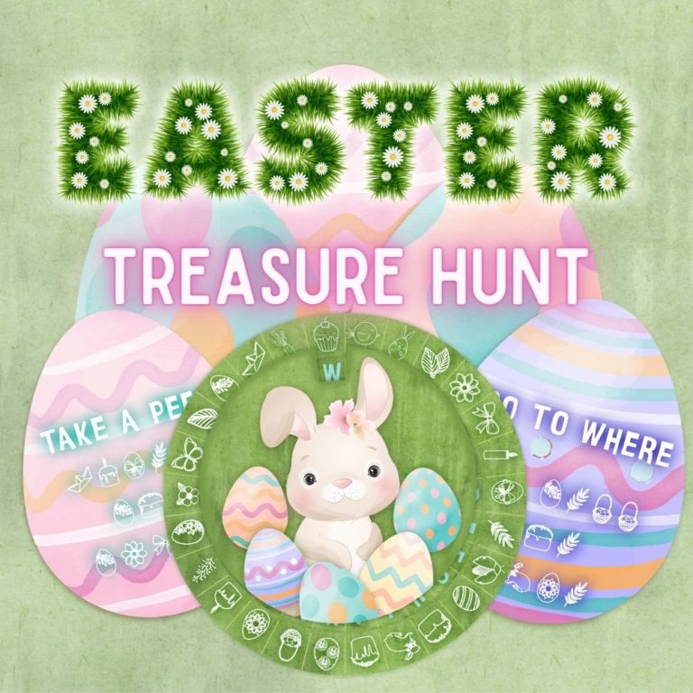 Secret Code Easter Egg Hunt - Lock Paper Escape