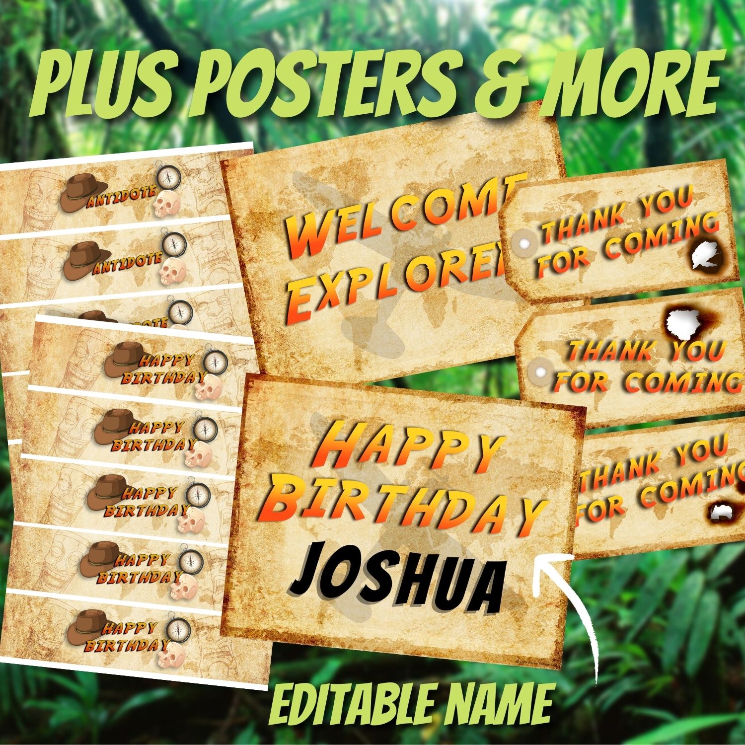Indiana Jones Treasure Hunt - Lock Paper Escape