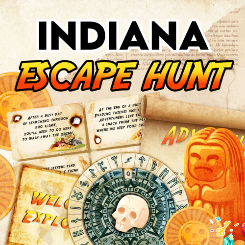 Indiana Jones Treasure Hunt - Lock Paper Escape