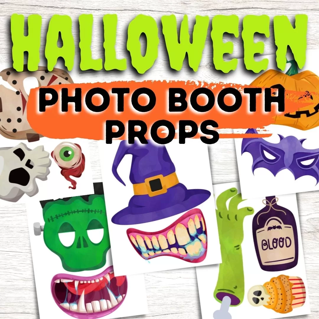 HALLOWEEN PHOTO BOOTH PROPS - Lock Paper Escape