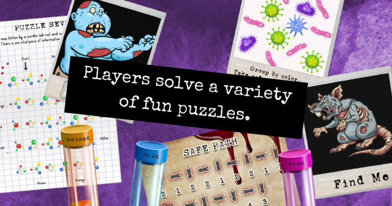 Zombie Escape Room Game - Lock Paper Escape