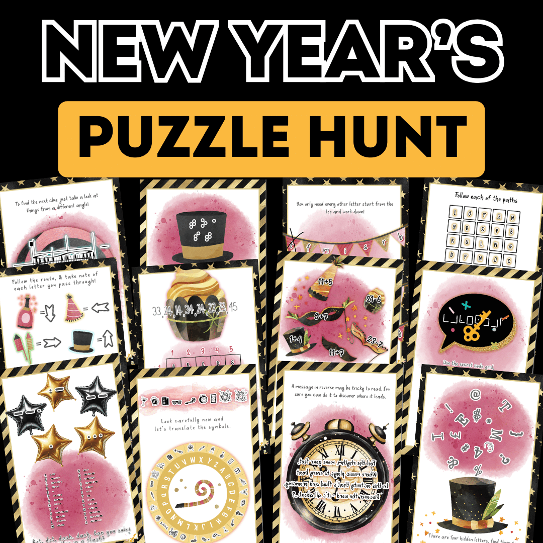 New Year's Eve Treasure Hunt - Lock Paper Escape