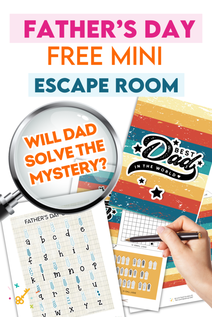Free Father's Day Printable: Gift Box and Card Idea - Lock Paper Escape