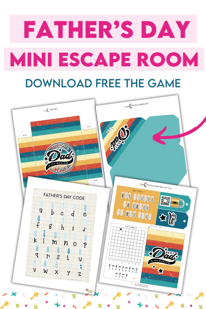 Free Father's Day Printable: Gift Box and Card Idea - Lock Paper Escape
