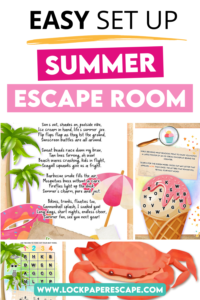 The Ultimate Summer Escape Room Game for All the Family - Lock Paper Escape
