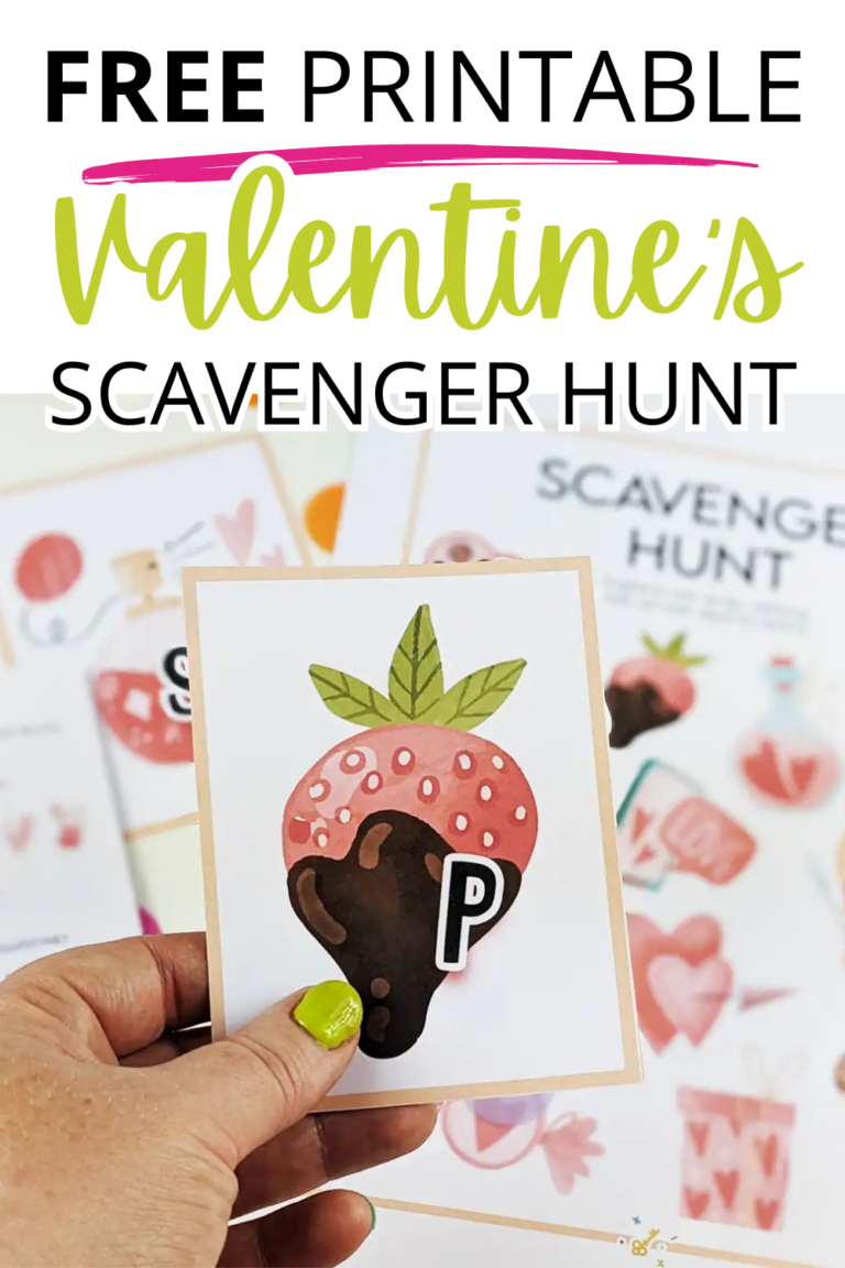 Fun Free Valentine's Day Scavenger Hunt - Lock Paper Escape
