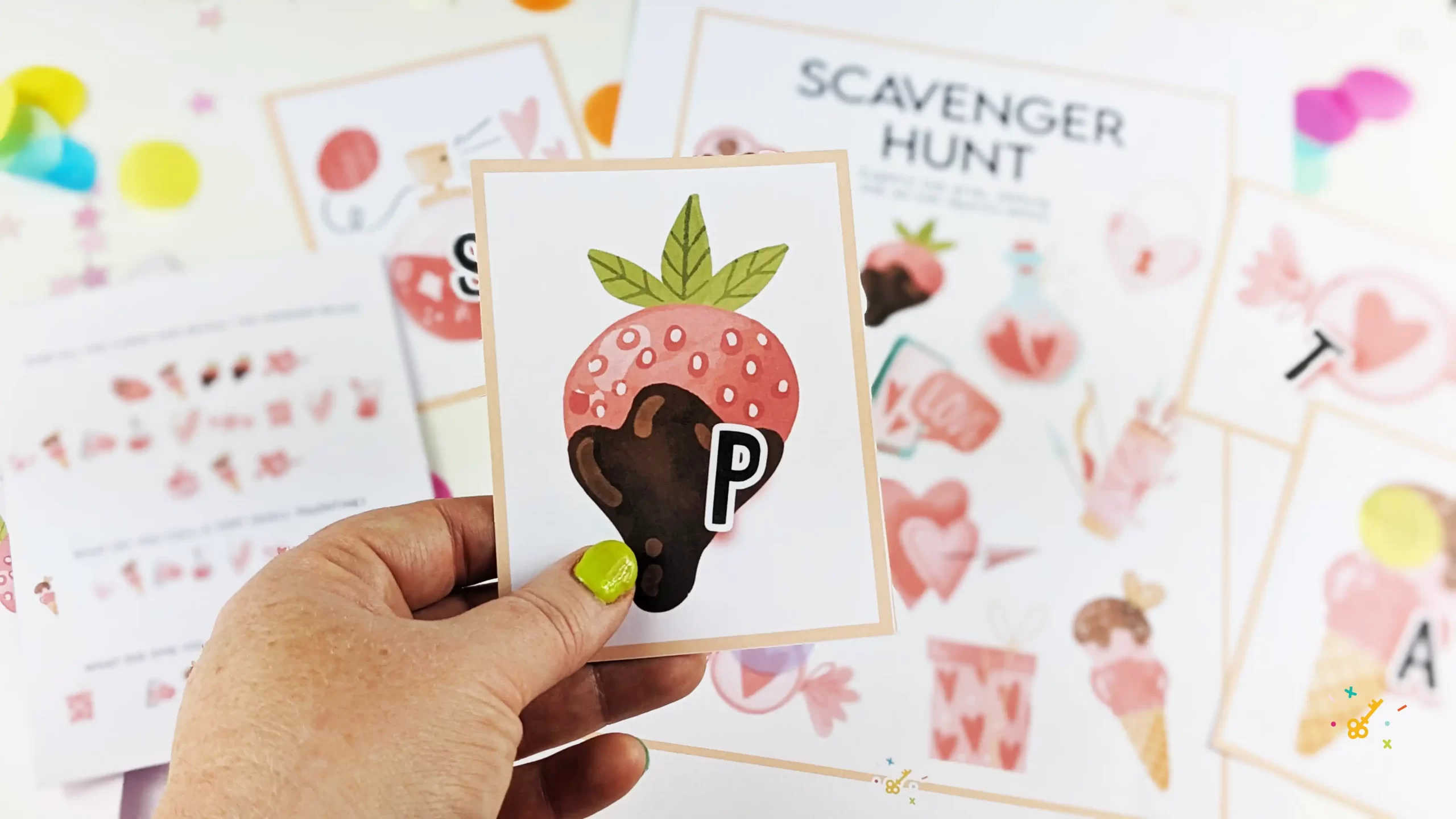 Fun Free Valentine's Day Scavenger Hunt - Lock Paper Escape