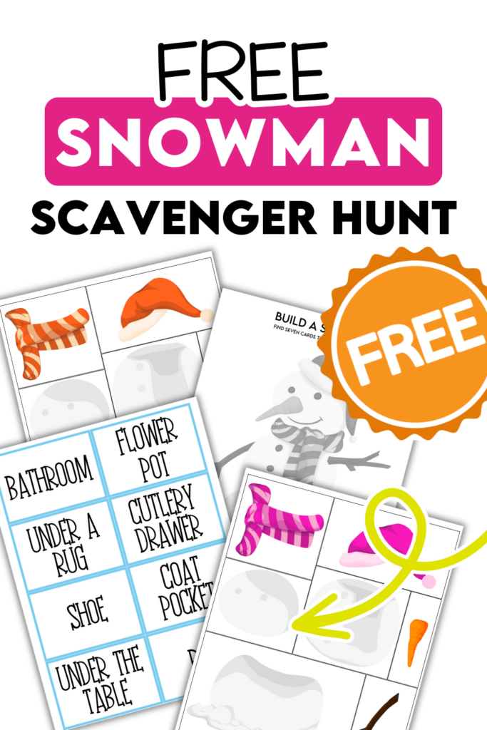Build a Snowman Scavenger Hunt - Lock Paper Escape