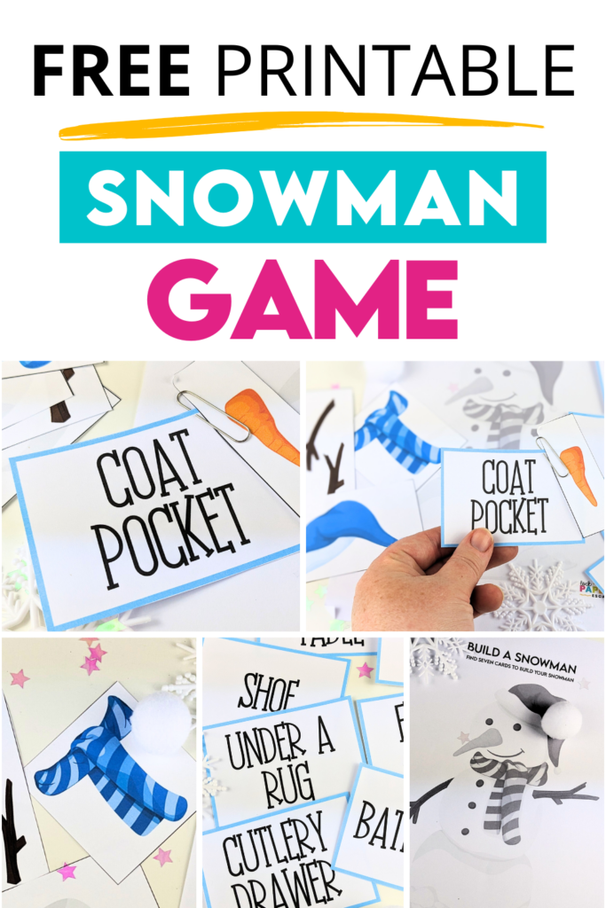 Build a Snowman Scavenger Hunt - Lock Paper Escape