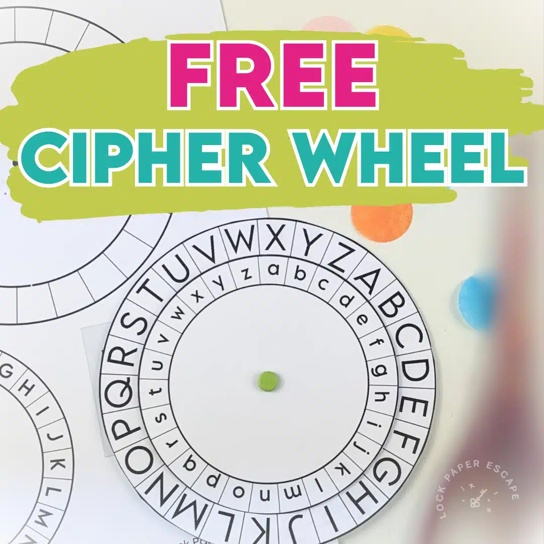 Free Escape Room Cipher Wheel - Lock Paper Escape
