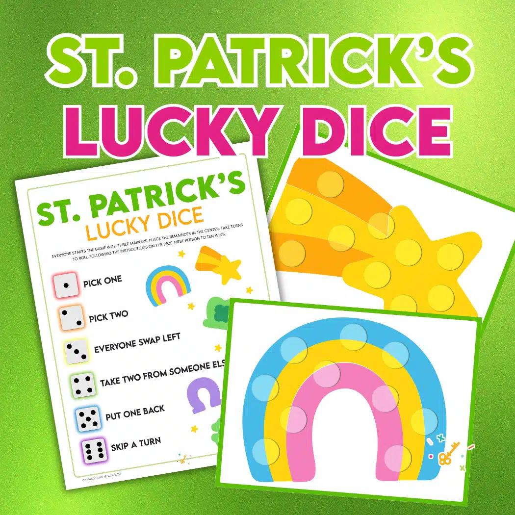St Patrick's Day Candy Dice Game - Lock Paper Escape